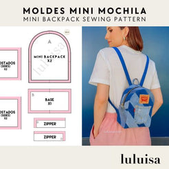 Mini Backpack Sewing Pattern + Video Tutorial – luluisa