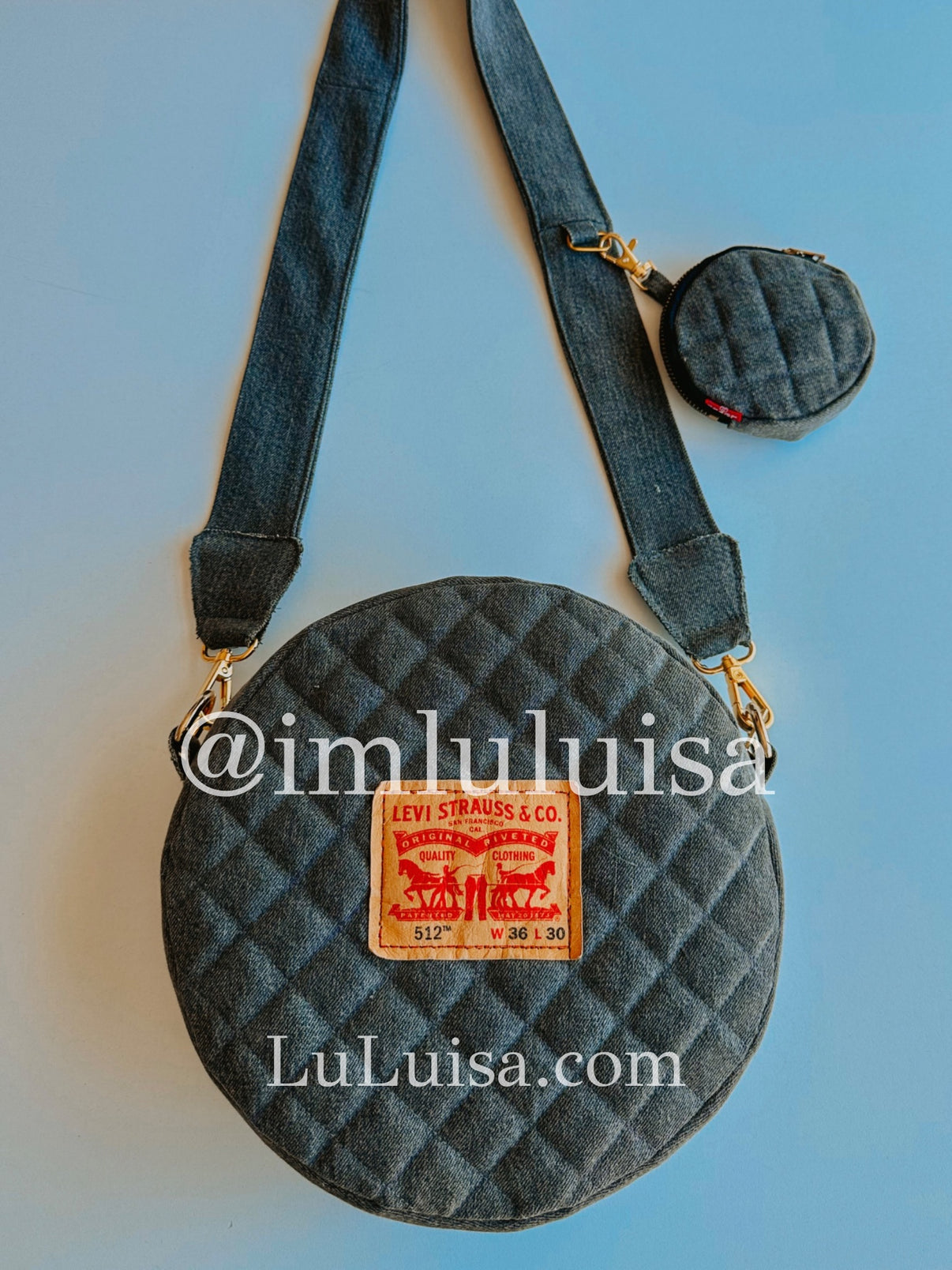 Quilted Round Bag Sewing Pattern + Video Tutorial – luluisa