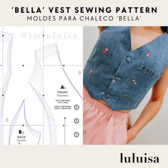 'BELLA' Vest Sewing Pattern + Includes Written Sewing Instructions ...
